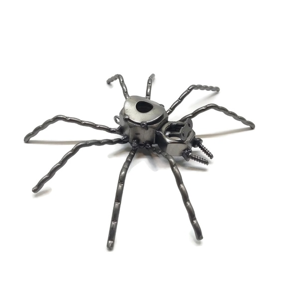 Metal Relic | Accents | Welded Scrap Metal Art Tarantula Spider ...